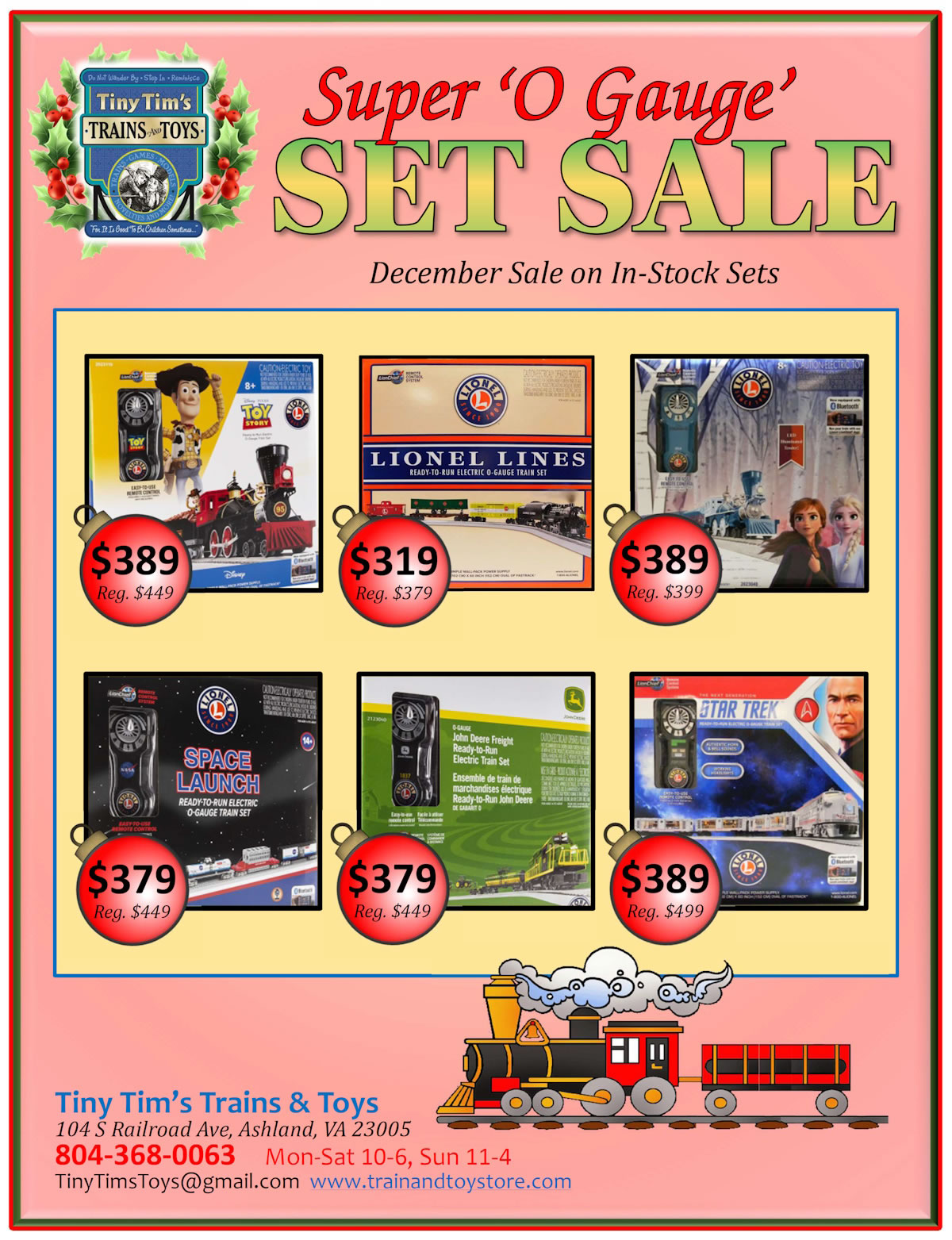 Holiday Train Sale Ashland, VA