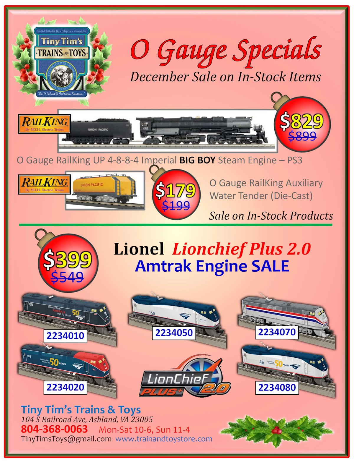 Holiday Train Sale Ashland, VA
