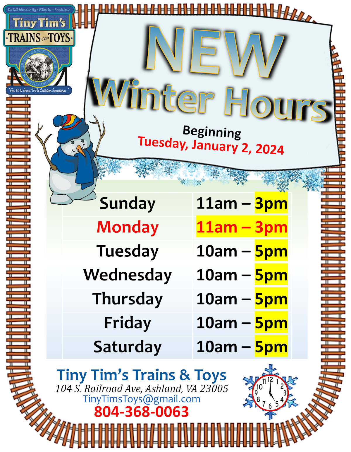 Tiny Tim's Trains & Toys